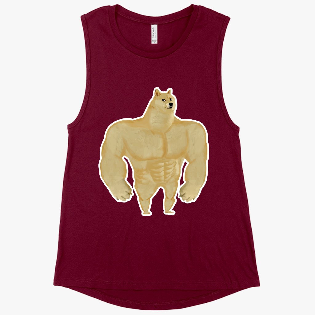 Women’s Muscle Doge Meme Tank