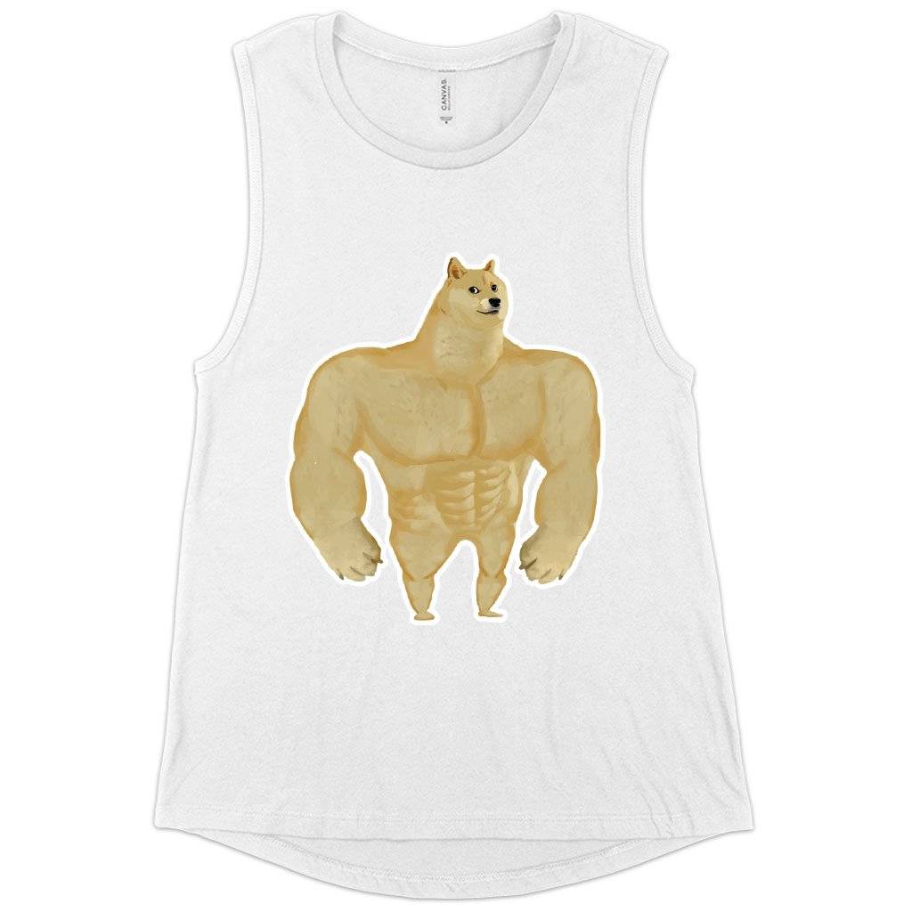 Women’s Muscle Doge Meme Tank