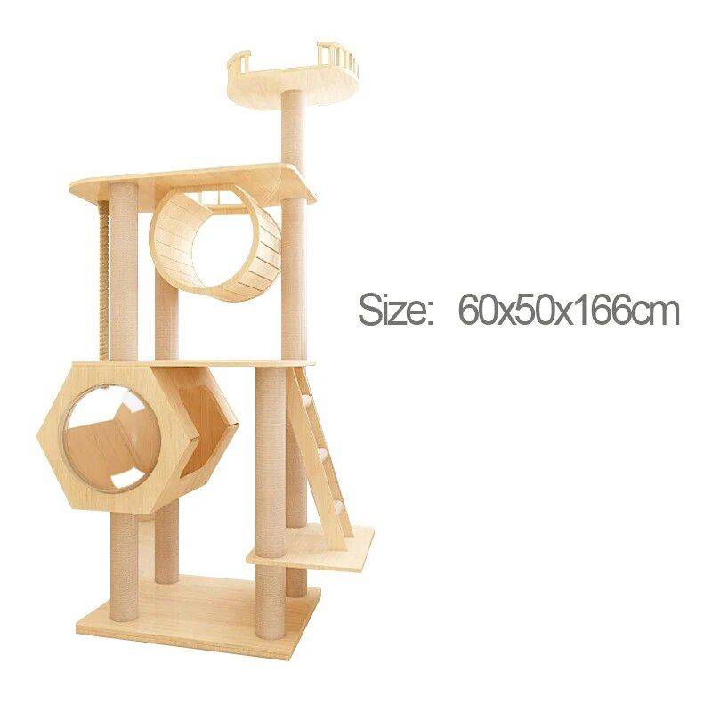 Cat Climbing Frame Tower Solid Wood